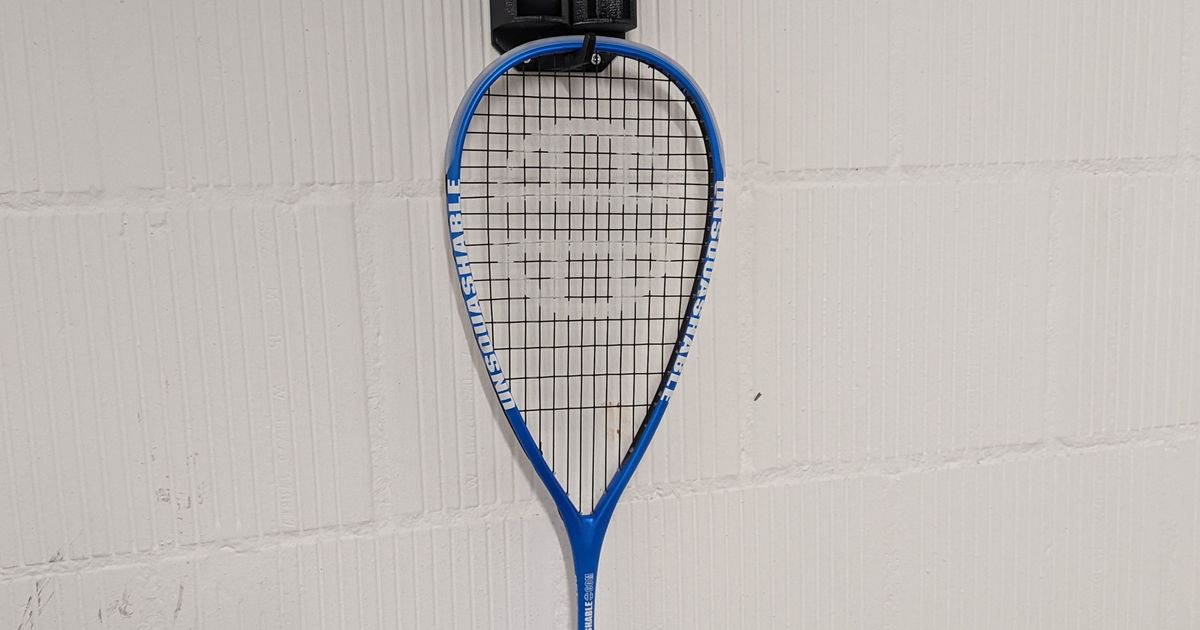 Squash racket + balls wall holder by Squirtle | Download free STL model ...