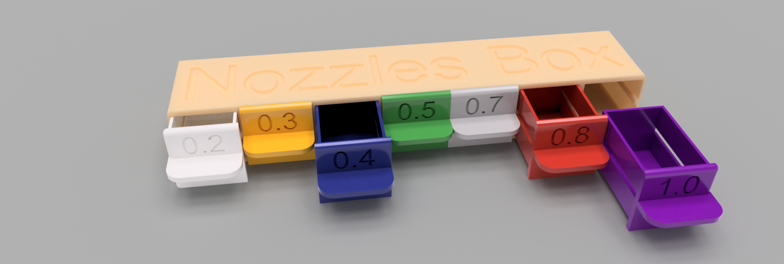 Nozzles box (U1) by djedje_zr7 | Download free STL model | Printables.com