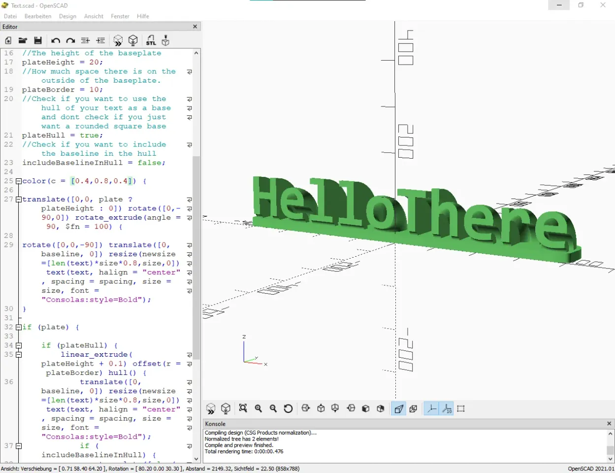 Name Sweep (customizable, openscad) by pedRamezani | Download free STL ...