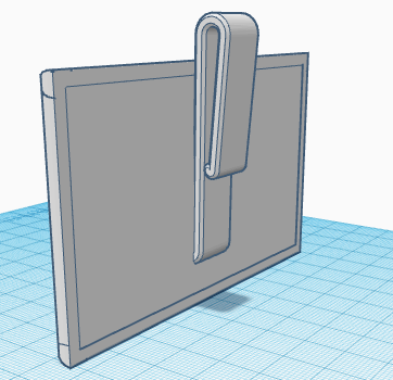 Standard Name Tag With clip by Nopety | Download free STL model ...