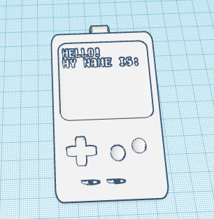 Gameboy Name Tag by Nopety | Download free STL model | Printables.com