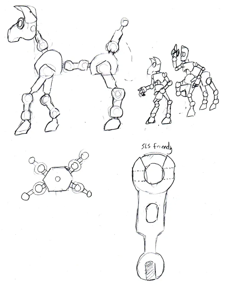 Modular CyBot articulated robot toy by 3D Printing Professor | Download ...