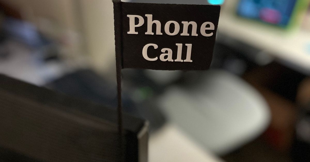 Phone Call Flag for Computer Monitor or Cubicle by TankerTech ...