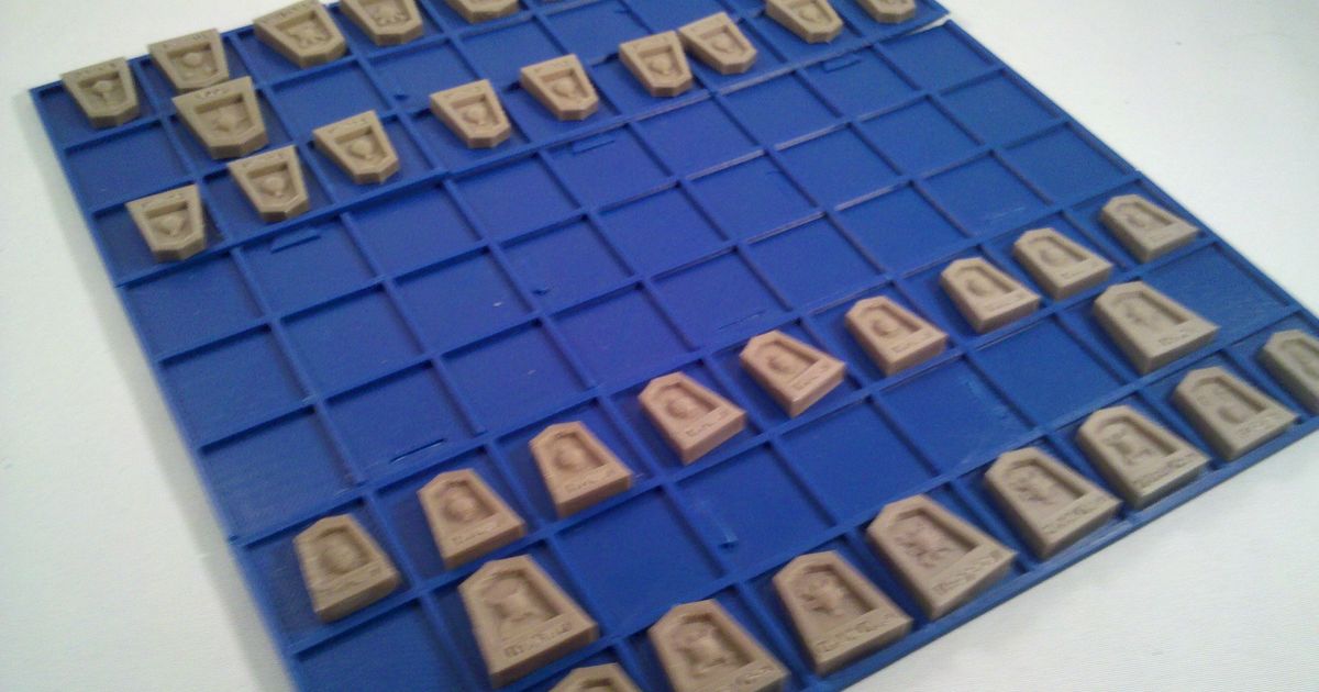 Shogi Iconified by 3D Printing Professor | Download free STL model ...