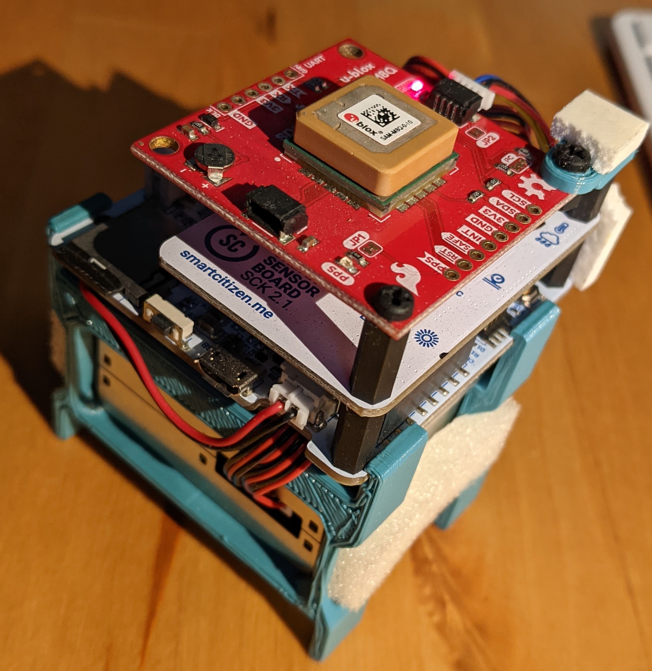 Smart Citizen Kit 2.1 case supports and bicycle mount by serialc ...