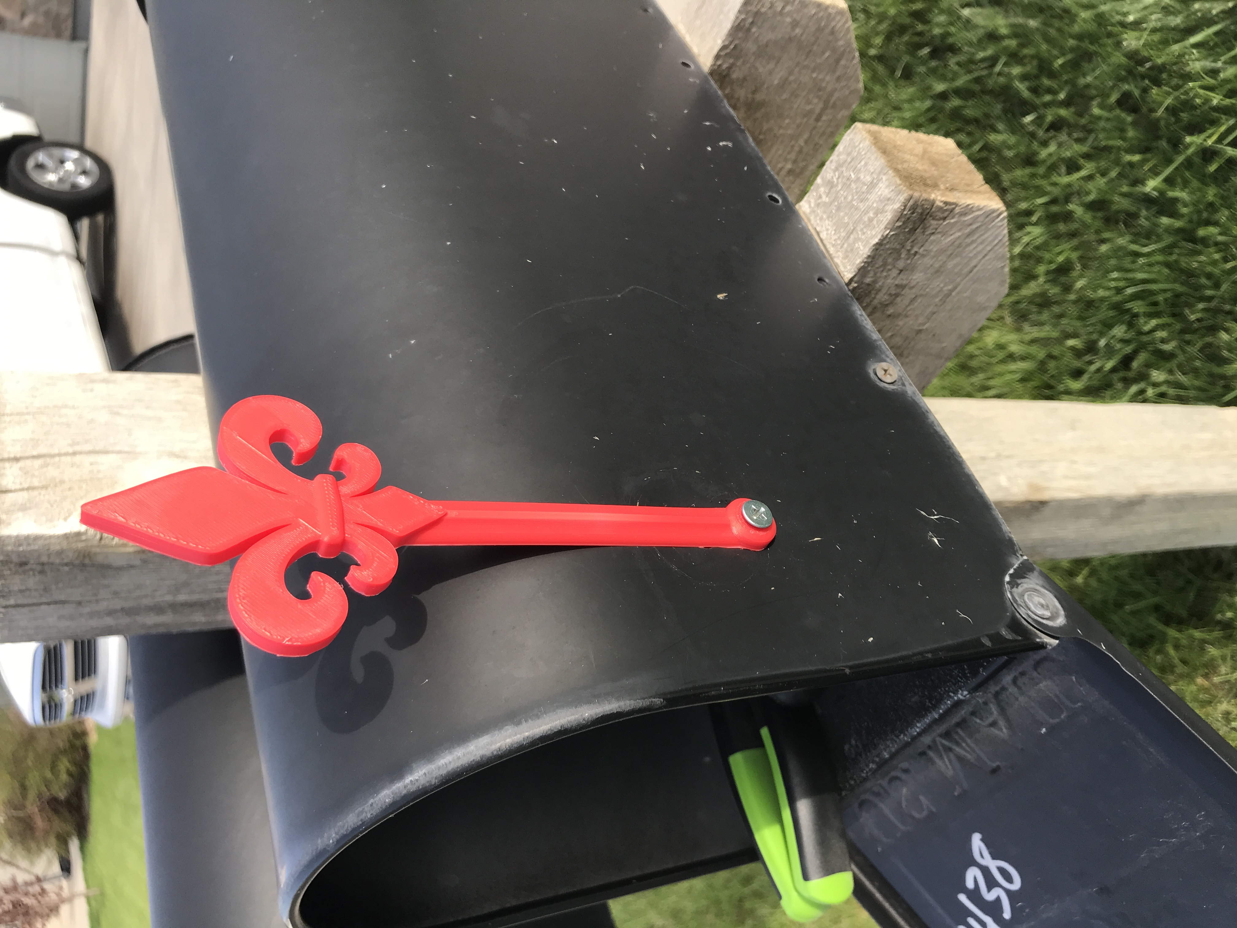 Fleur de lis Mailbox Flag by Mordiev | Download free STL model ...