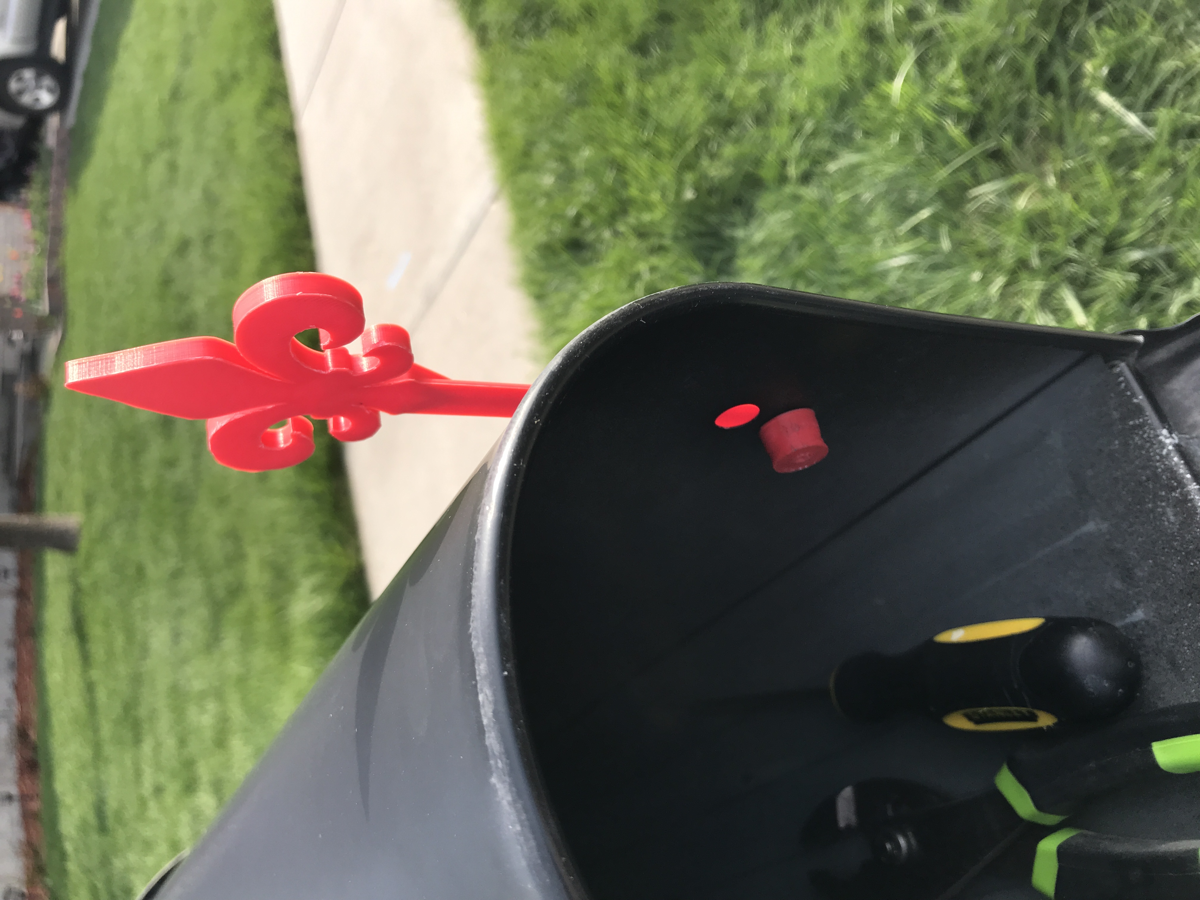 Fleur de lis Mailbox Flag by Mordiev | Download free STL model ...