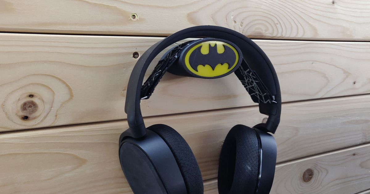 Batman Headphones Hanger by Søren Nørgaard | Download free STL model ...