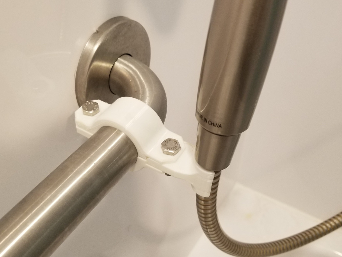 Handheld Shower Clamp by Piney29887 | Download free STL model ...
