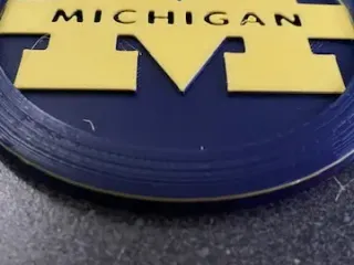 University of Michigan Coaster by 3D_Frank | Download free STL model ...