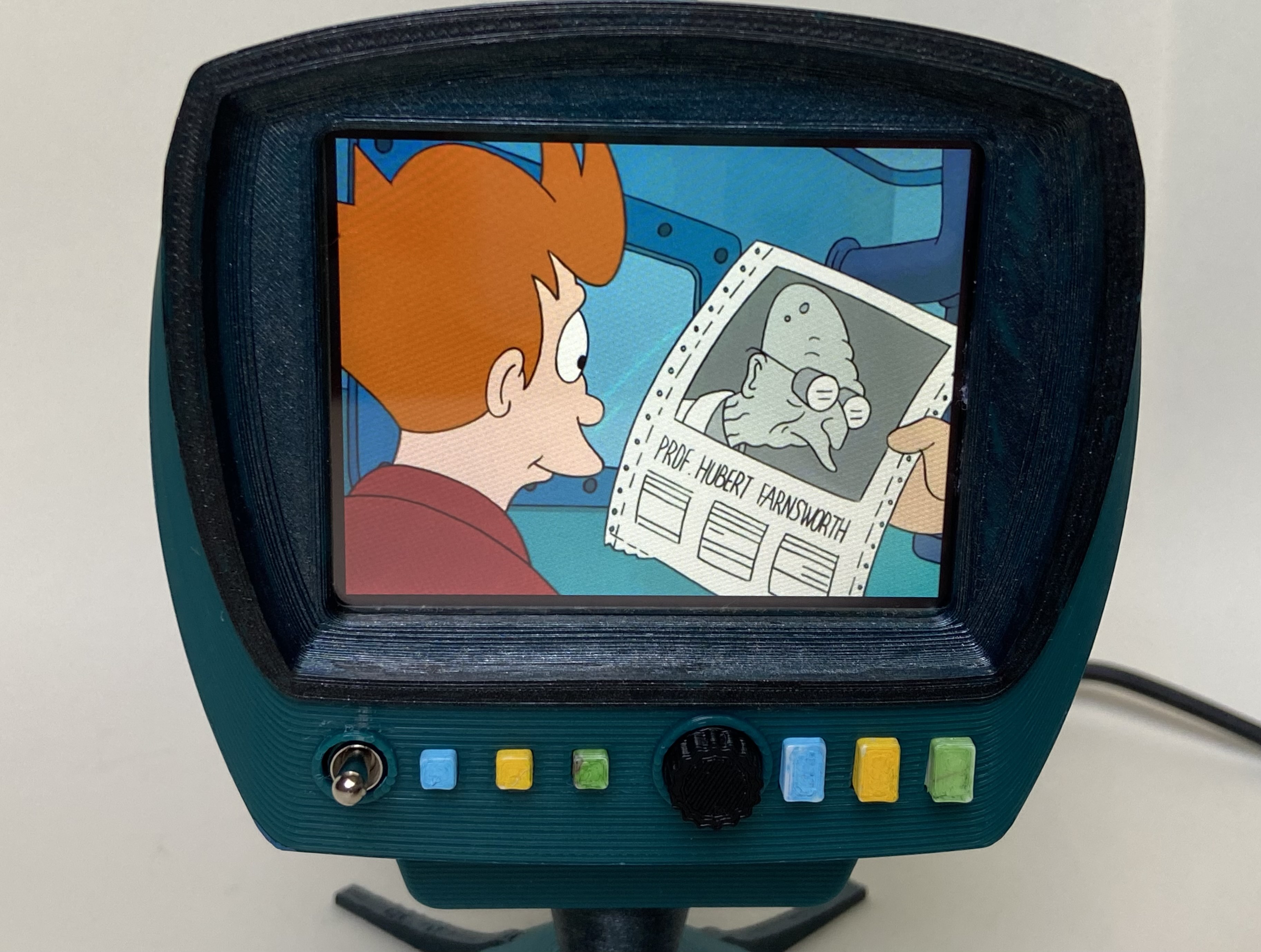 Futurama Who Ask Machine Mini TV by SpaceWalk | Download free STL model ...