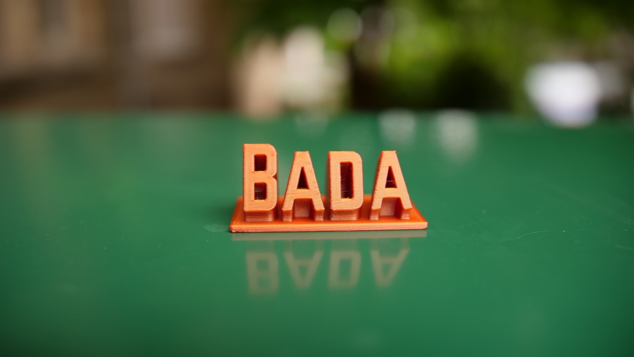 Sweeping Name Tag by Makkuro | Download free STL model | Printables.com