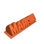 Sweeping Name Tag by Makkuro | Download free STL model | Printables.com