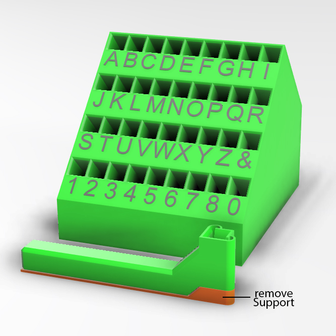 Letter/Number Punch Holder and Organizer by Stwebster | Download free ...