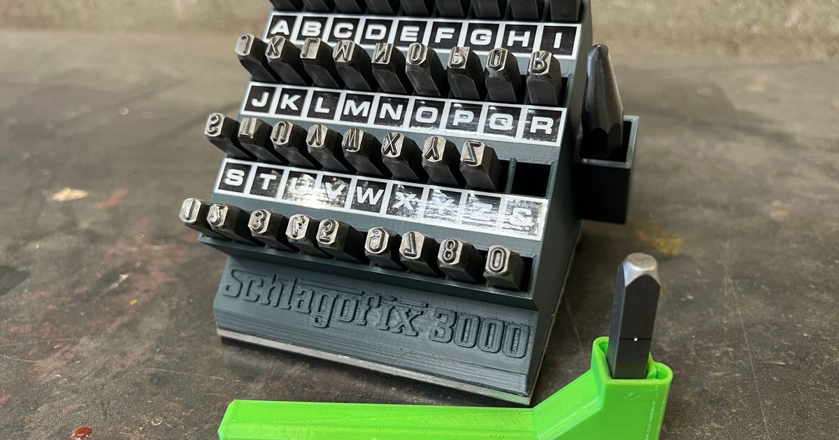 Letter/Number Punch Holder and Organizer by Stwebster | Download free ...