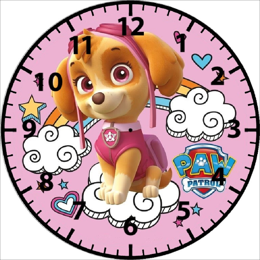Paw Patrol Lithophane Clock by Mafajo | Download free STL model ...