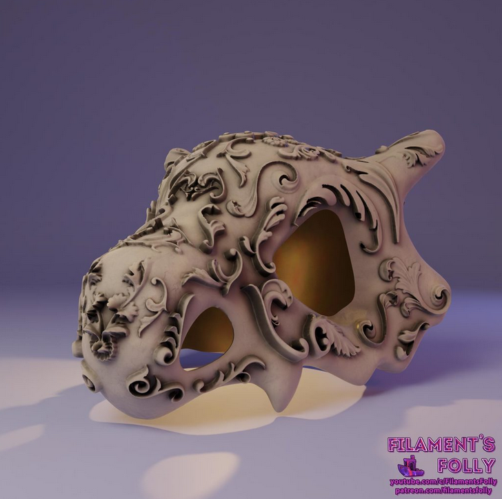 Ornamental Cubone Skull from pokemon por NT | Descargar modelo STL ...
