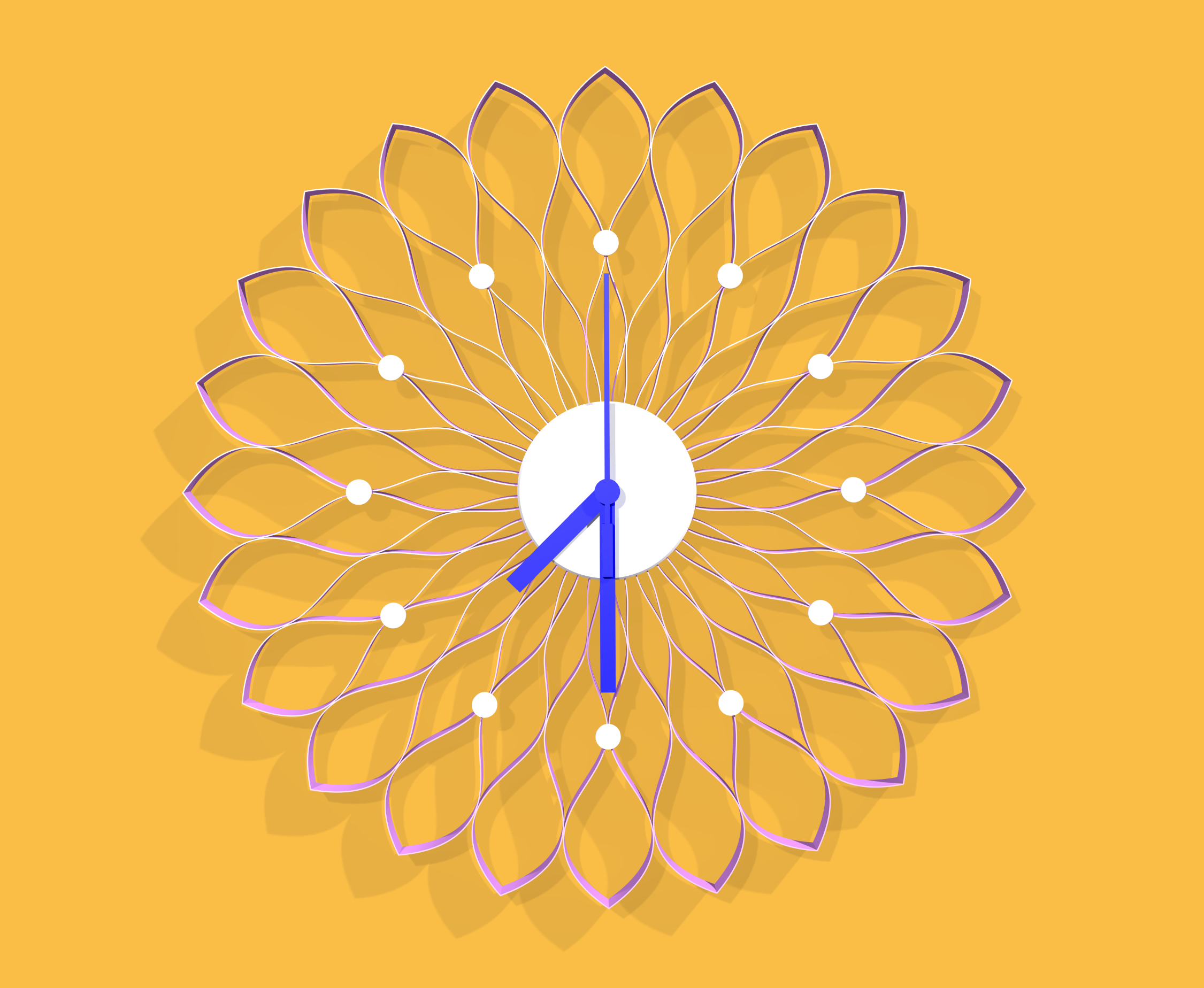 Flower clock by rorys3D | Download free STL model | Printables.com