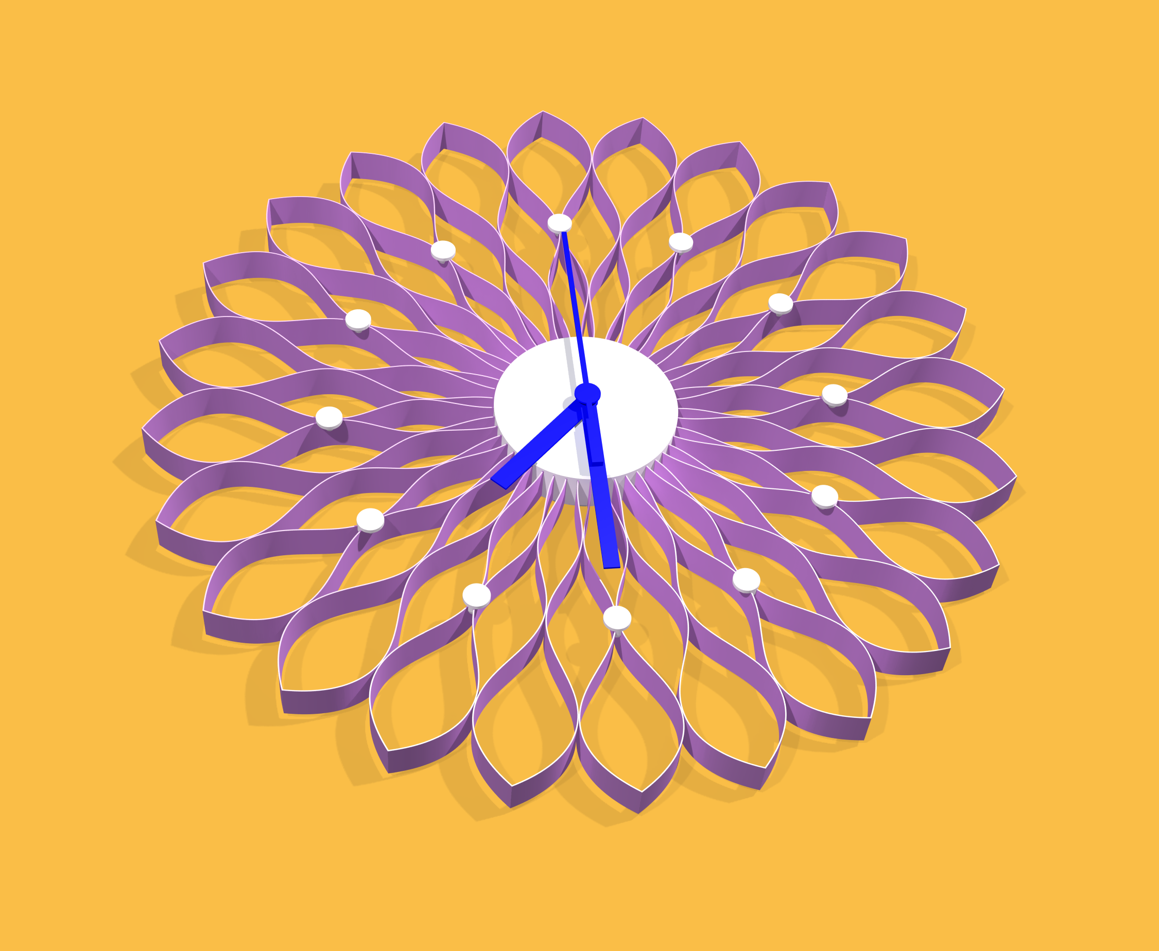 Flower clock by rorys3D | Download free STL model | Printables.com