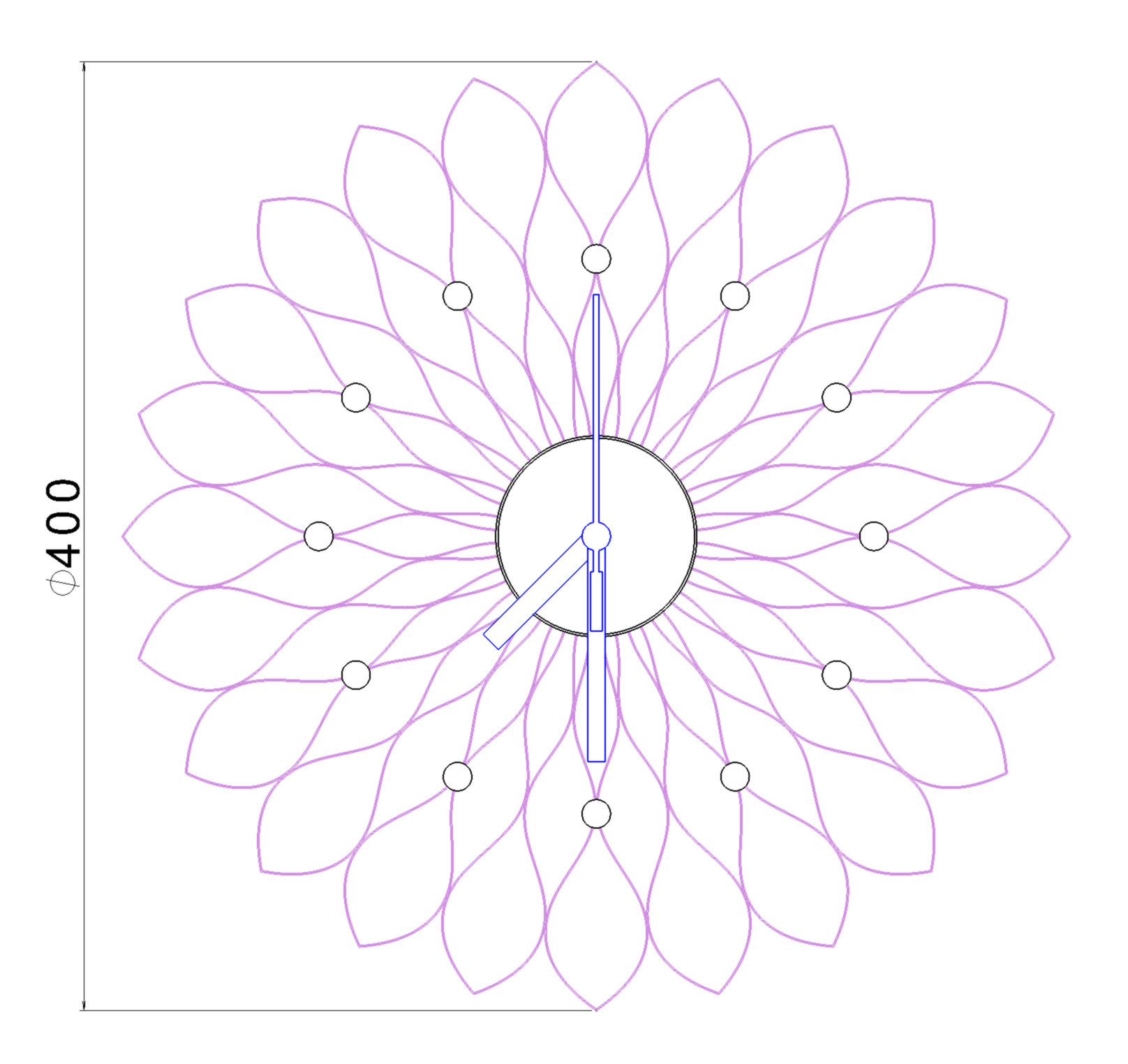 Flower clock by rorys3D | Download free STL model | Printables.com
