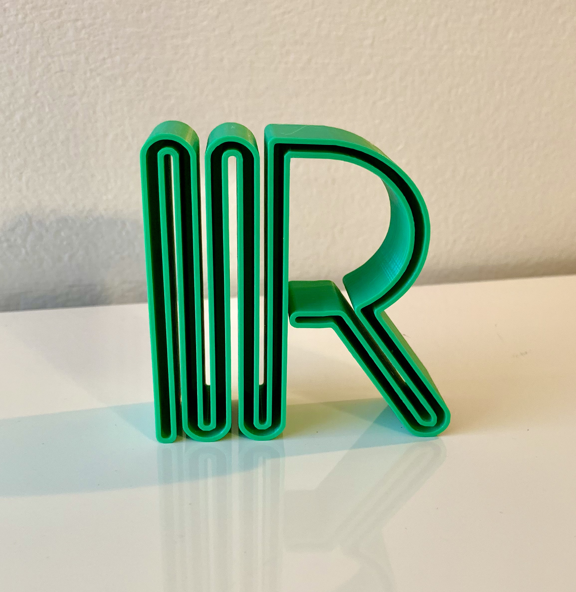 Ski Trails Font Letter R by Art G | Download free STL model ...