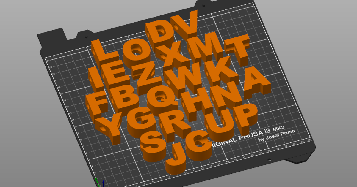 letter beads by Wexik | Download free STL model | Printables.com