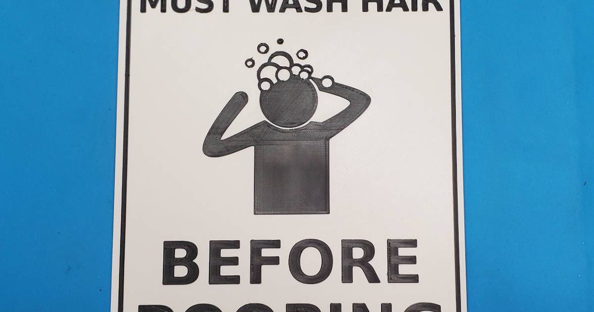 Employees Must Wash Hair Sign (Kids in the Hall Prop) by dereksrose ...