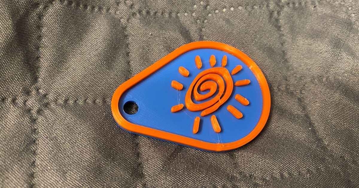 Sun key chain by Feroc | Download free STL model | Printables.com
