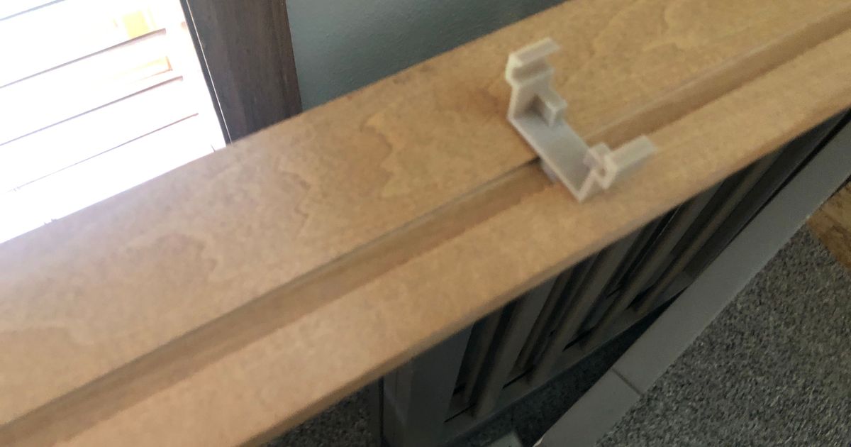 Levolor wood blind Valance Clip by KeilTheOld | Download free STL model ...