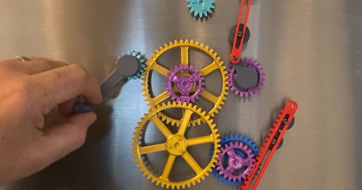 Fridge Magnet Gear Set od autora Joel | Stáhněte si zdarma STL model ...