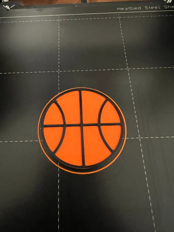 Basketball Fridge Magnet by Natecus | Download free STL model ...