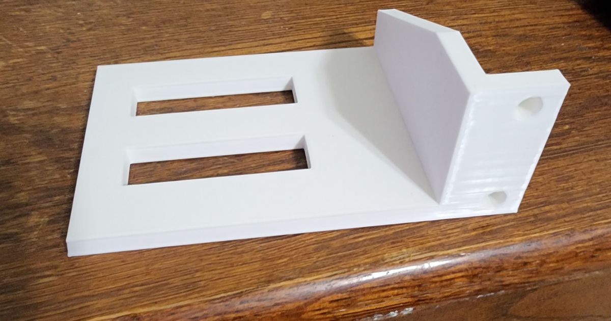 Small Simple 1U single side shelf by MadScientist_42 | Download free ...