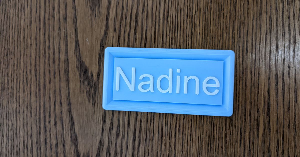 MMU Name Badges by Christopher | Download free STL model | Printables.com