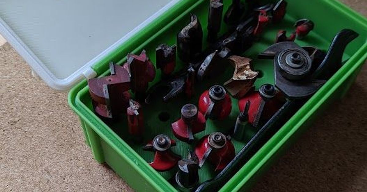 Router Bit Box von TheMightyHaddock | Kostenloses STL-Modell ...