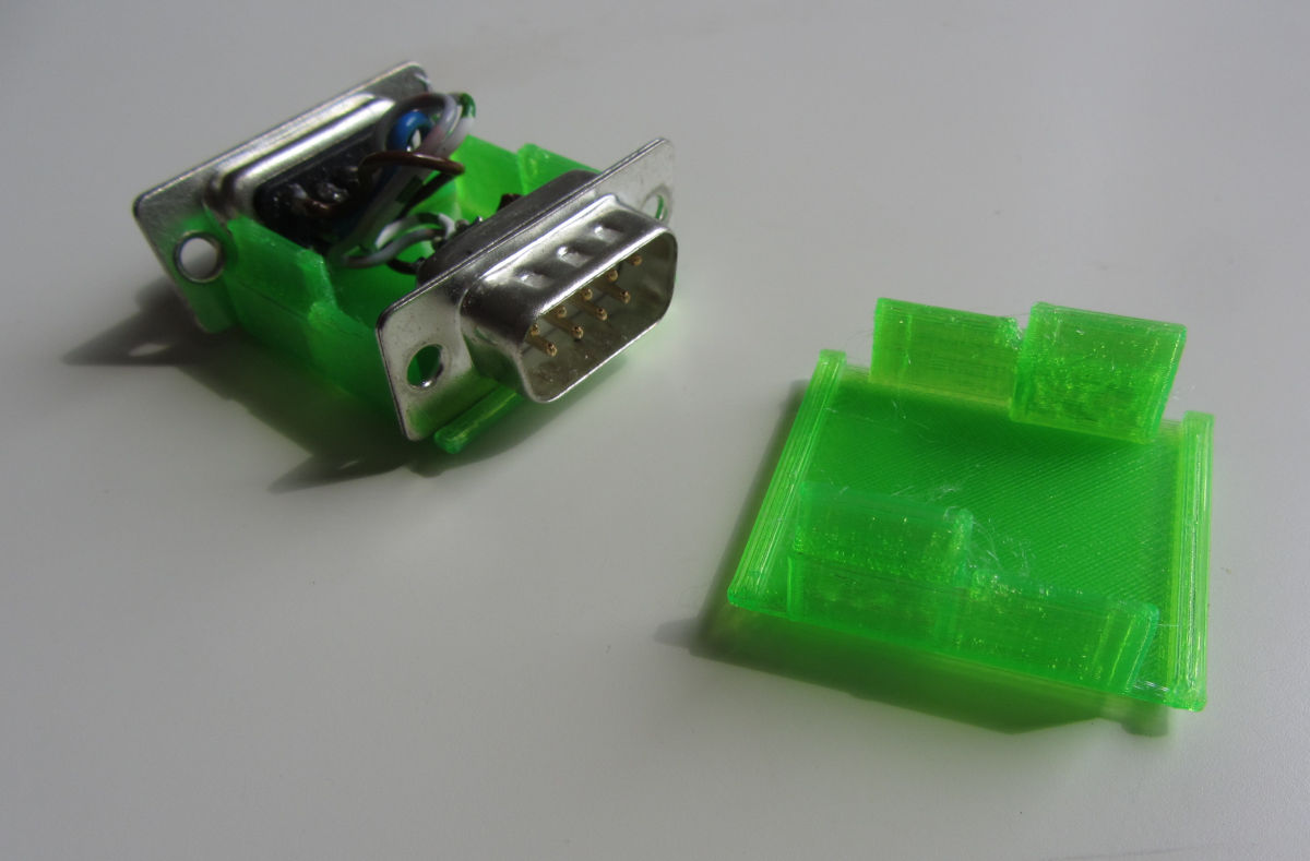 RS232C sub-D DE9 shell by fjkraan | Download free STL model ...