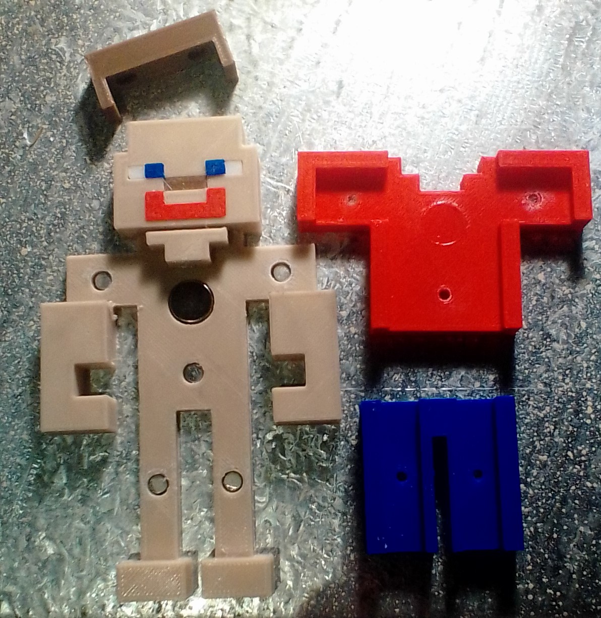 Minecraft Character Magnet with Changeable Clothes and Hair von Fot717 ...
