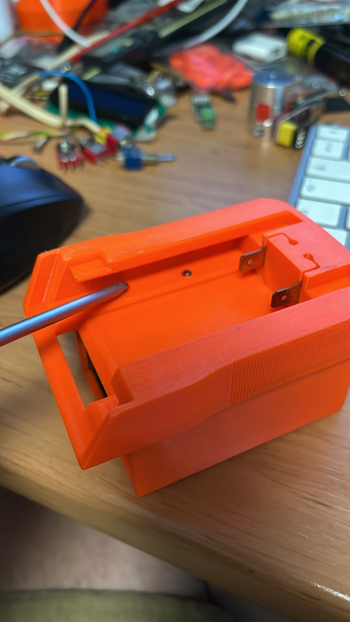 TS80 soldering iron stand on Black and Decker Li-ion battery by Wilfred ...