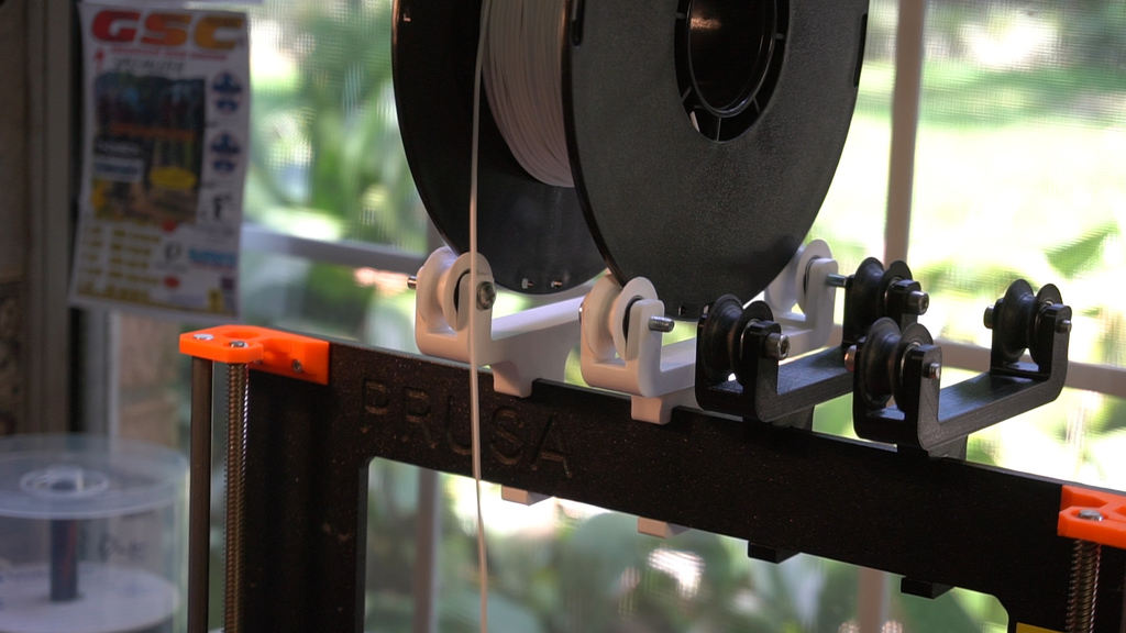 Prusa MK2 MK3 filament Holder with bearings by Leapnlarry | Download ...
