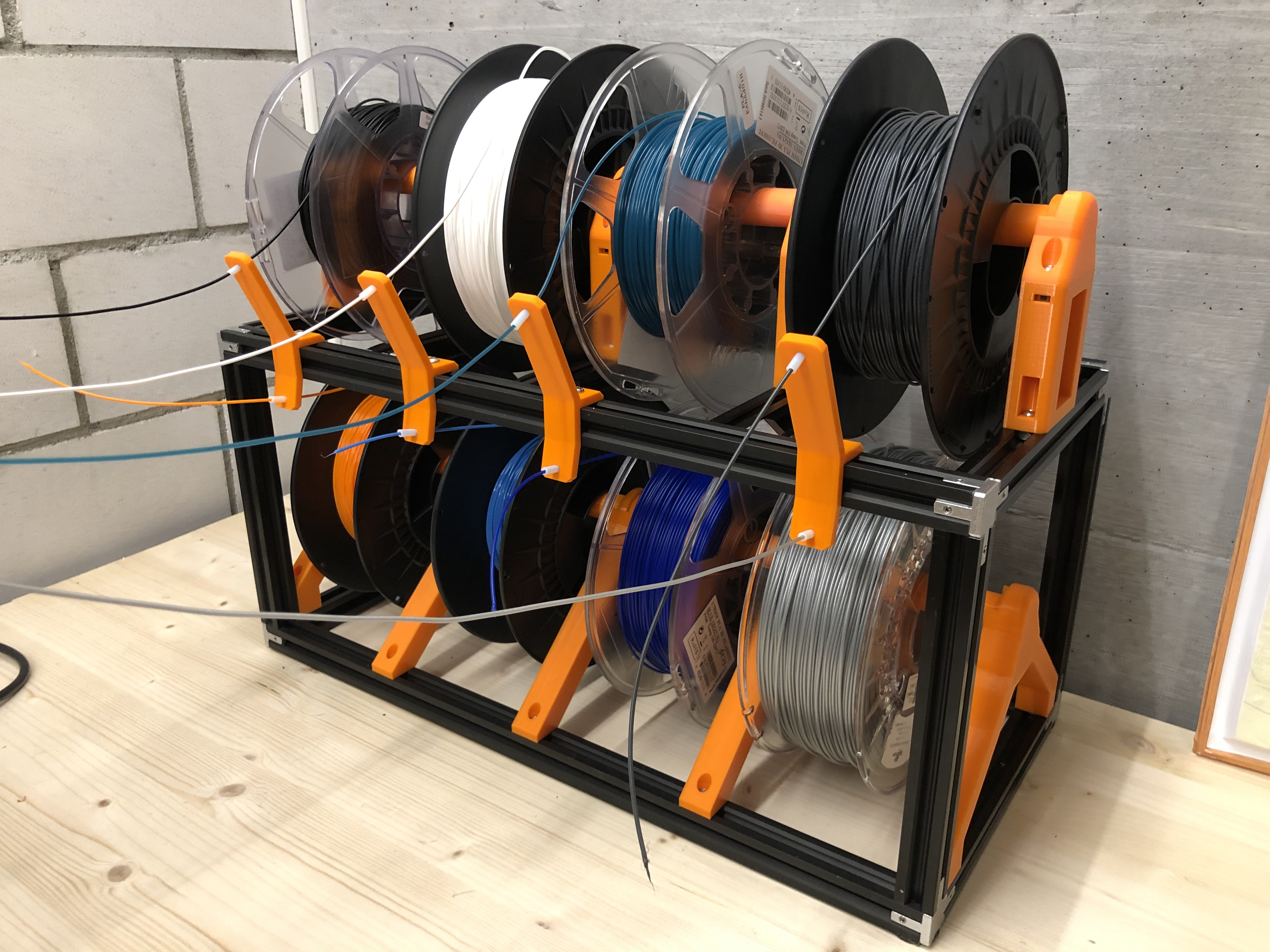 Filament stand Prusa i3 MMU Version 2 by Johncoffee | Download free STL ...
