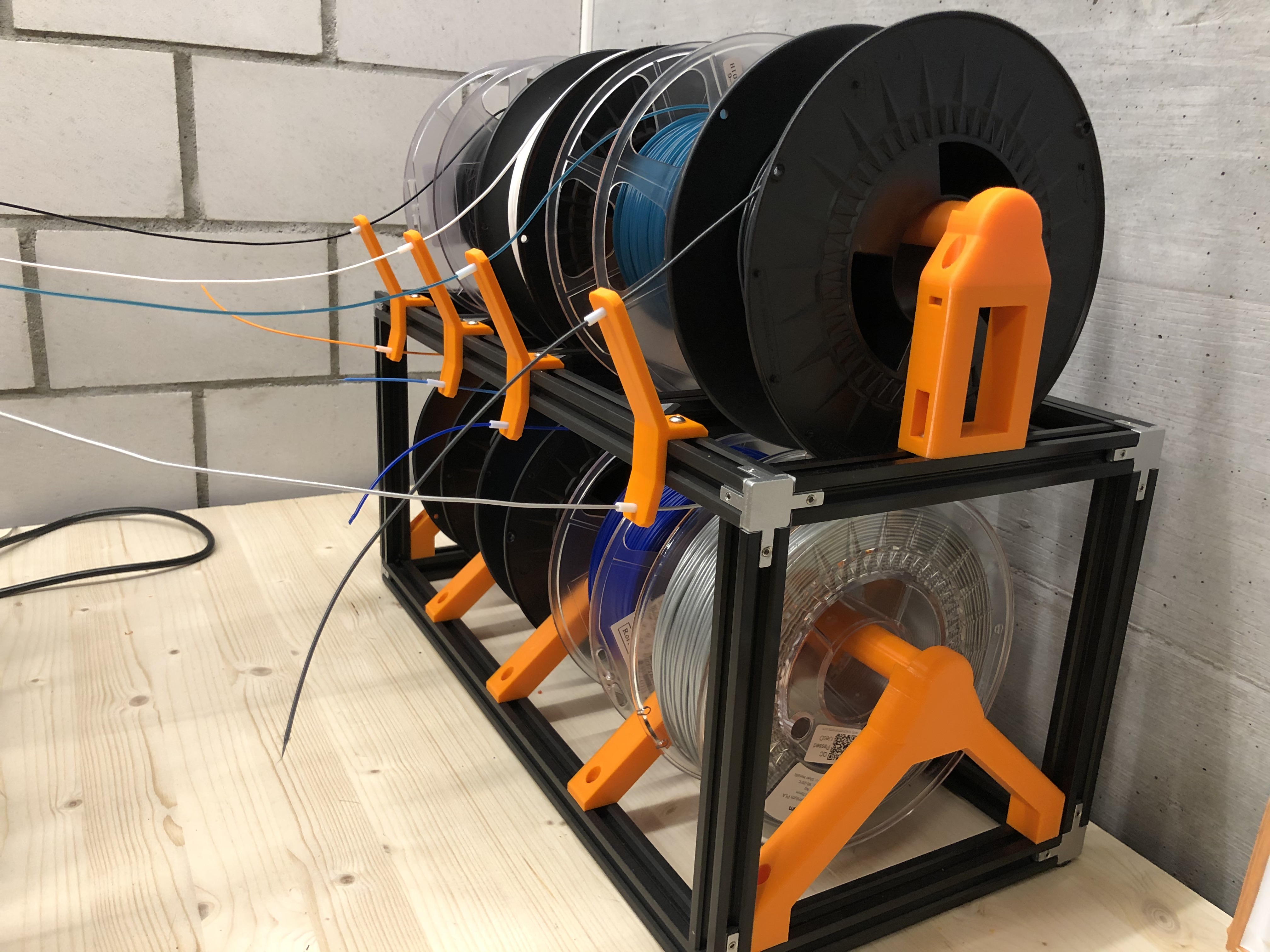 Filament stand Prusa i3 MMU Version 2 by Johncoffee | Download free STL ...