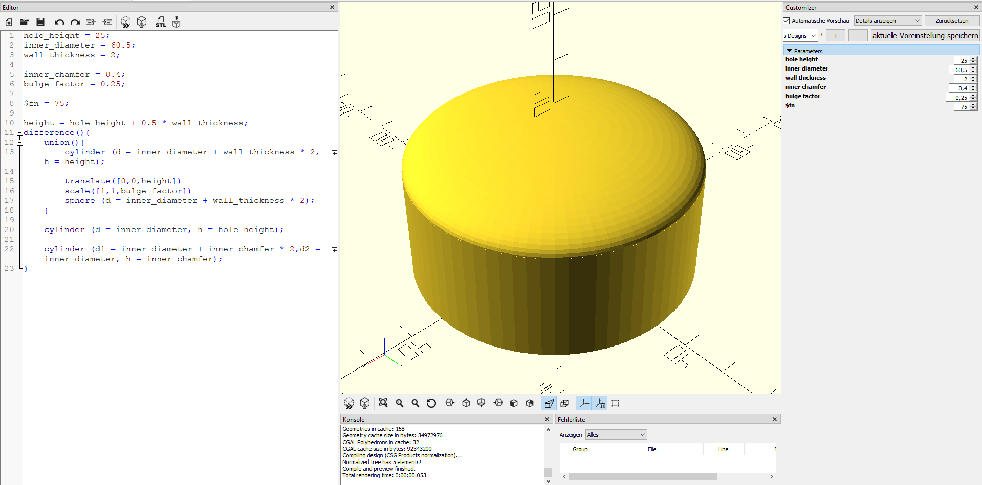 post cap - OpenSCAD by Seemomster | Download free STL model ...
