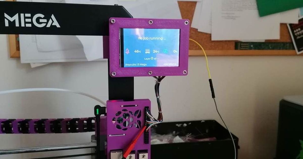 RPi 3.5" Touchscreen Case for Anycubic I3 Mega by Sandfrog | Download ...
