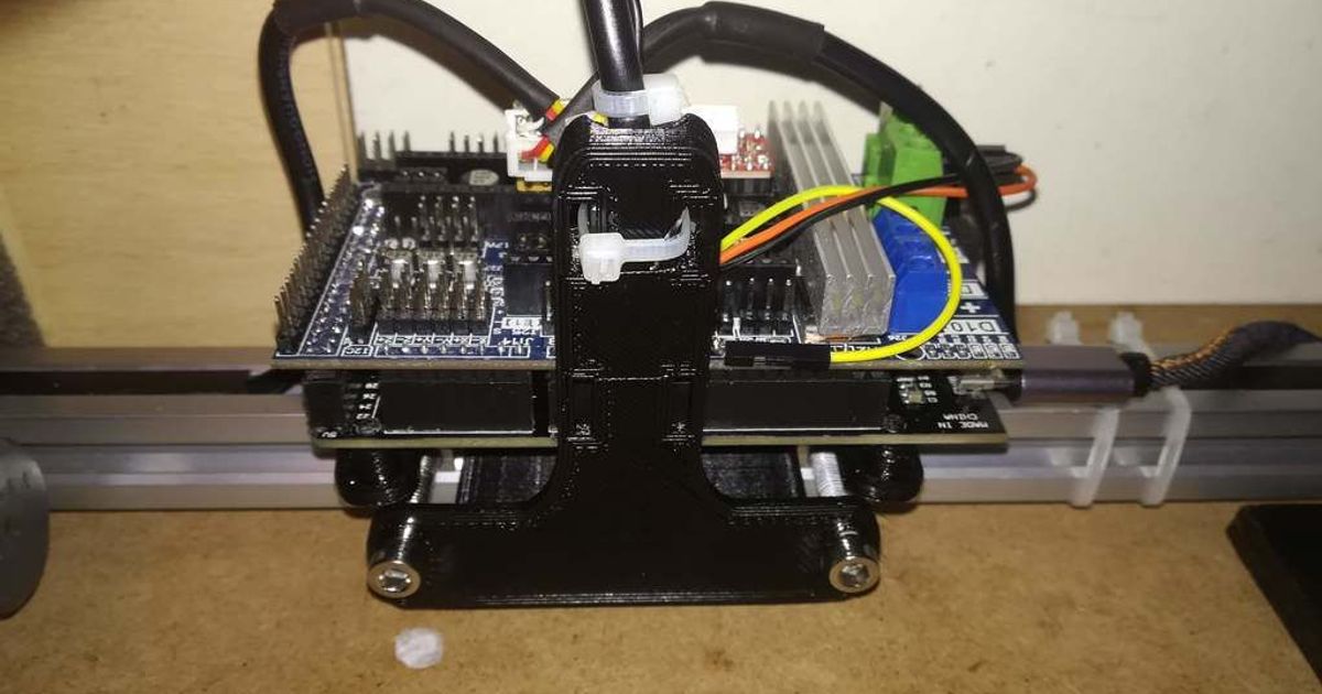 EleksMaker A3 Pro - Cable Support for RAMPS by Sandfrog | Download free ...