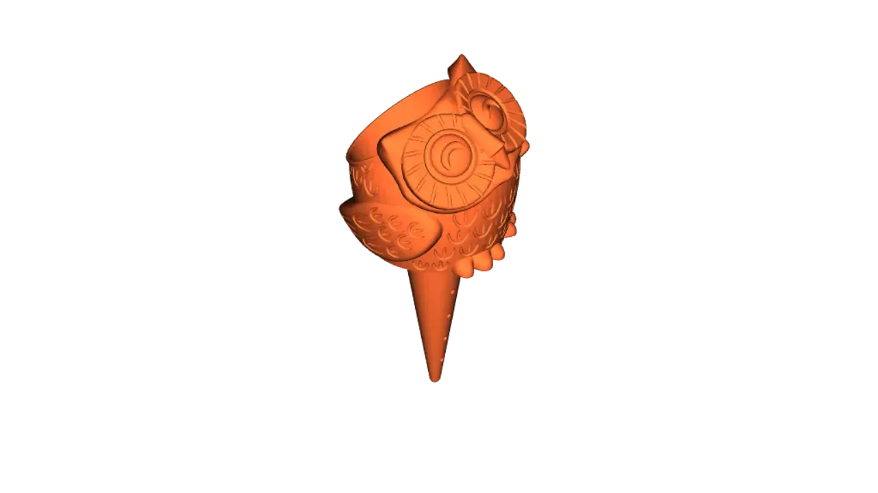 Smiling Owl Watering Spike by Fenrir1997 | Download free STL model ...
