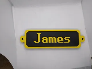 Name plaque by AilbeC | Download free STL model | Printables.com