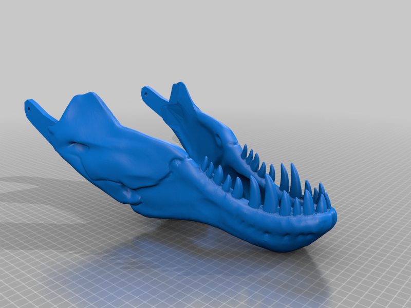 T-rex Skull mask with moving jaw by DragonArtist15 | Download free STL ...