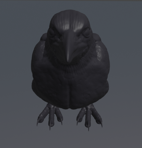 Sitting Crow by DragonArtist15 | Download free STL model | Printables.com