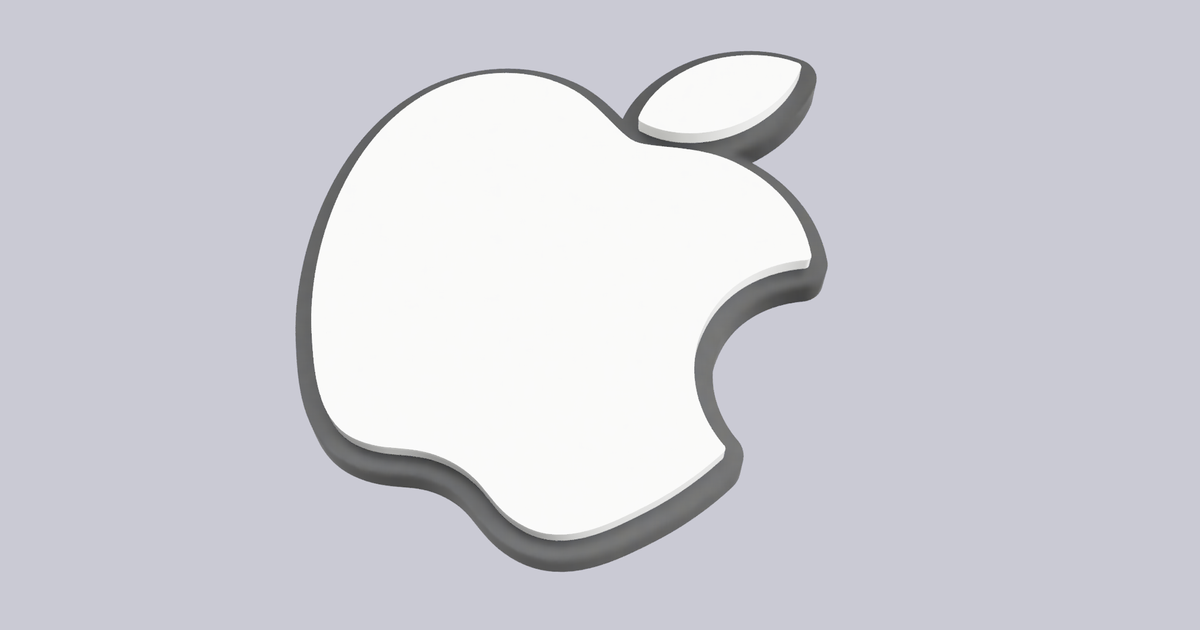 Apple Refrigerator Magnet by Loiseau créatif | Download free STL model ...