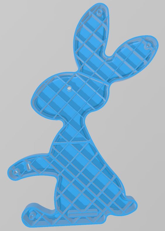 Routing template - Bunny - for small printer, too by DonnerGunther ...