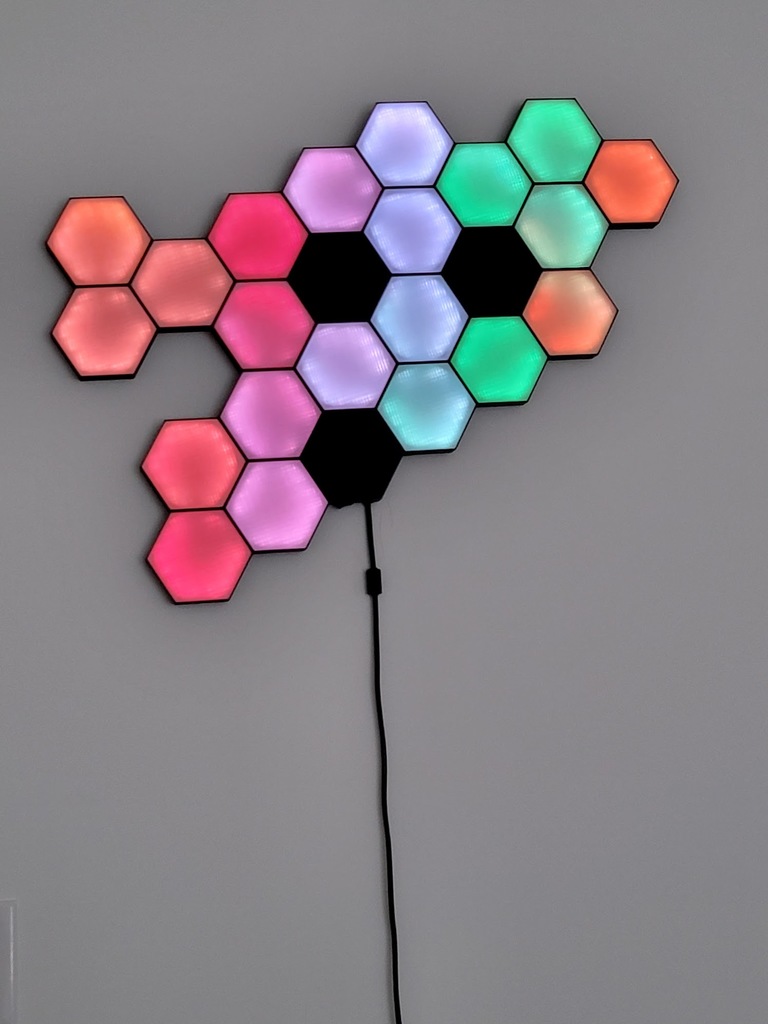 Customizable Hex Wall Lamp by Nitrocubane | Download free STL model ...